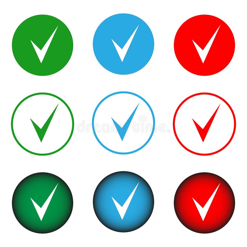 Checkbox buttons stock vector. Illustration of application - 50465305
