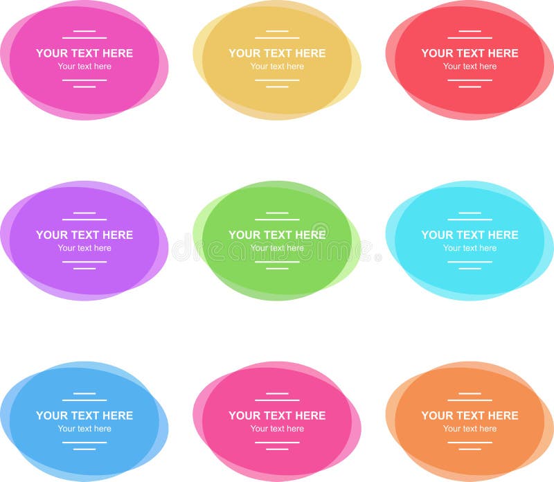 Set of Vector Colorful Banners Stock Vector - Illustration of concept ...