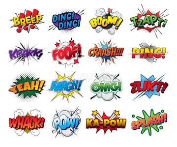 Comic Sound Effects Stock Illustrations – 3,719 Comic Sound Effects ...
