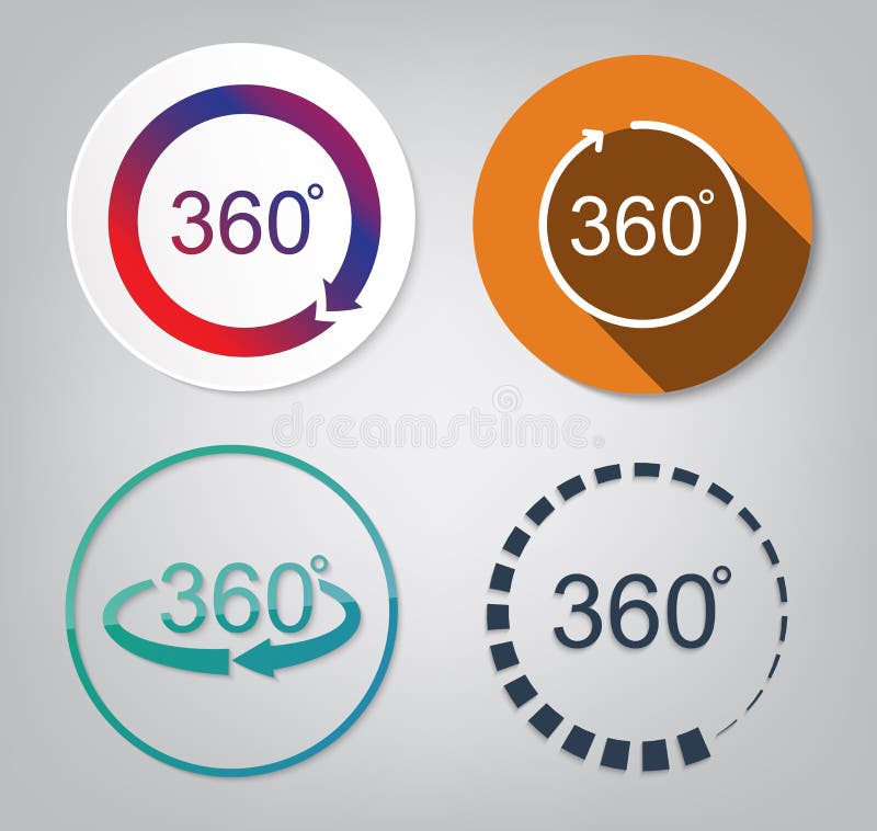 360 degrees view sign icon stock vector. Illustration of view - 71403852