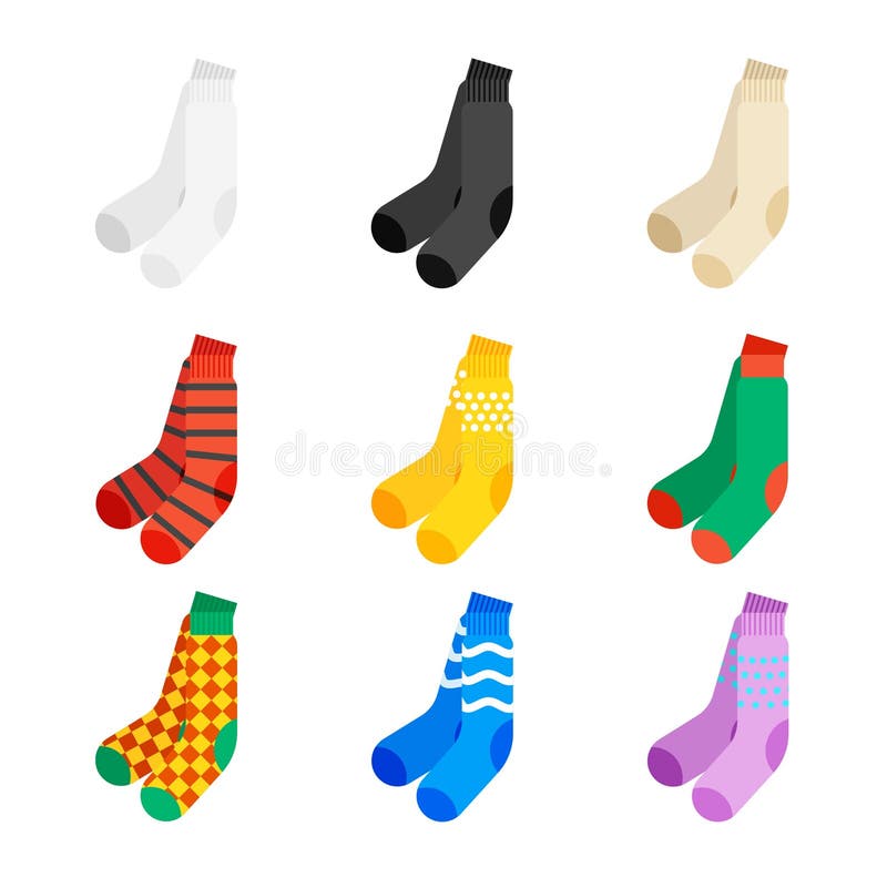 Two Different Color Socks Stock Illustrations – 80 Two Different Color ...