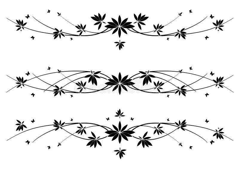 Butterfly Divider Line Stock Illustrations – 115 Butterfly Divider Line ...