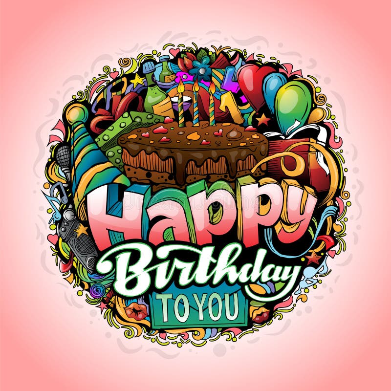 Happy Birthday Vector Composition Stock Illustrations – 10,094 Happy ...