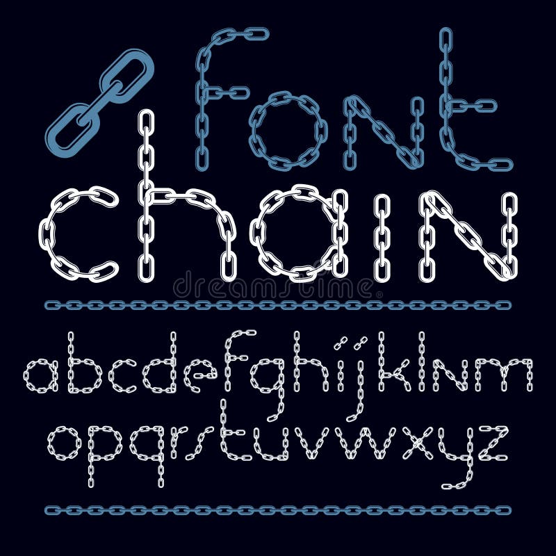 Set of Vector English Alphabet Letters Isolated. Lower Case Decorative ...
