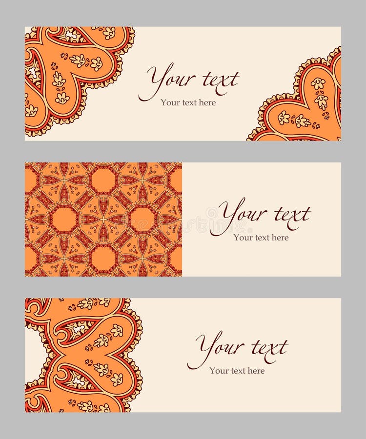 Set of Vector Ethnic Banners Stock Vector - Illustration of east ...