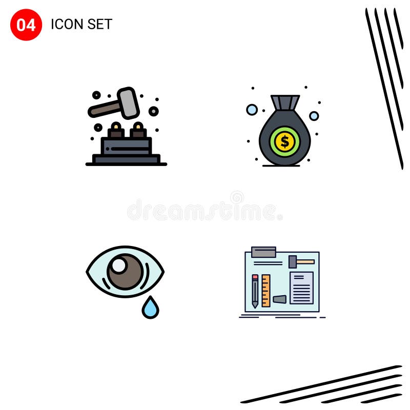 Set of 4 Vector Filledline Flat Colors on Grid for Whack a Mole, Sad ... Set of 4 Vector Filledline Flat Colors on Grid for Whack a Mole, Sad ...
