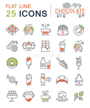 Chocolate Pictogram Stock Illustrations – 13,386 Chocolate Pictogram ...