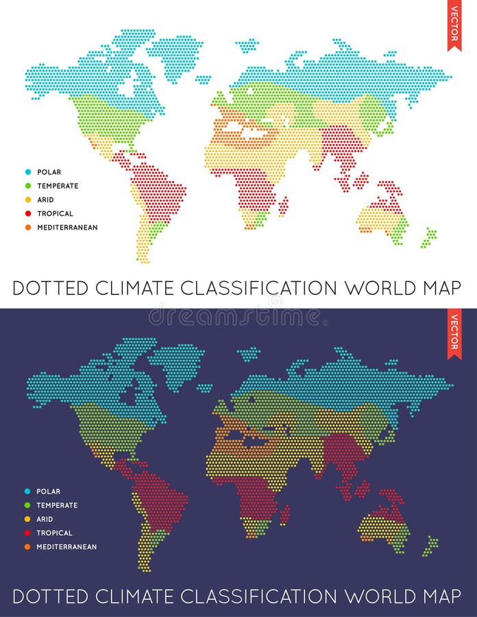Set of Vector Flat Maps of the World. Infographic. Map Data. Stock ...