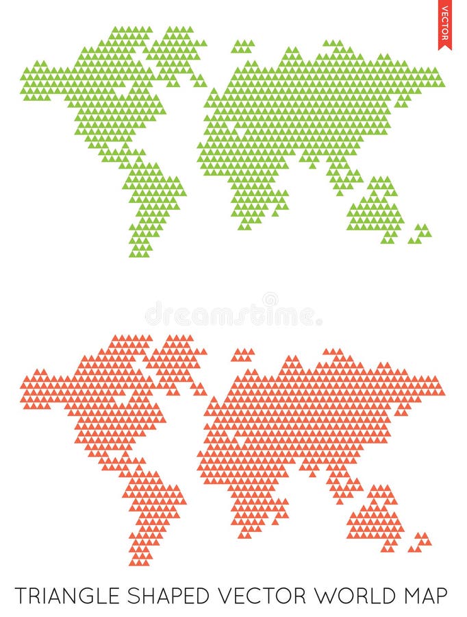 Set of Vector Flat Maps of the World. Infographic. Map Data. Stock ...