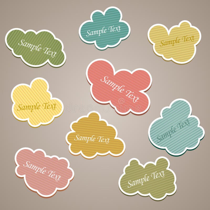 Set of Vector Frames and Labels Stock Vector - Illustration of ...