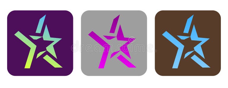 Set of vector funky stars stock vector. Illustration of symbol - 8948783