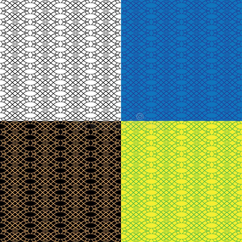 Set of Vector Geometrical Light and Dark Patterns Stock Vector ...