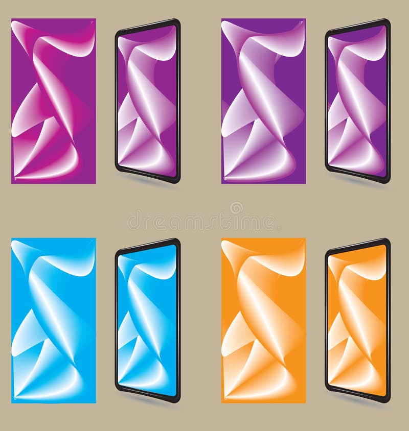 Set of Vector Gradient Background Texture. Template for Wallpaper ...