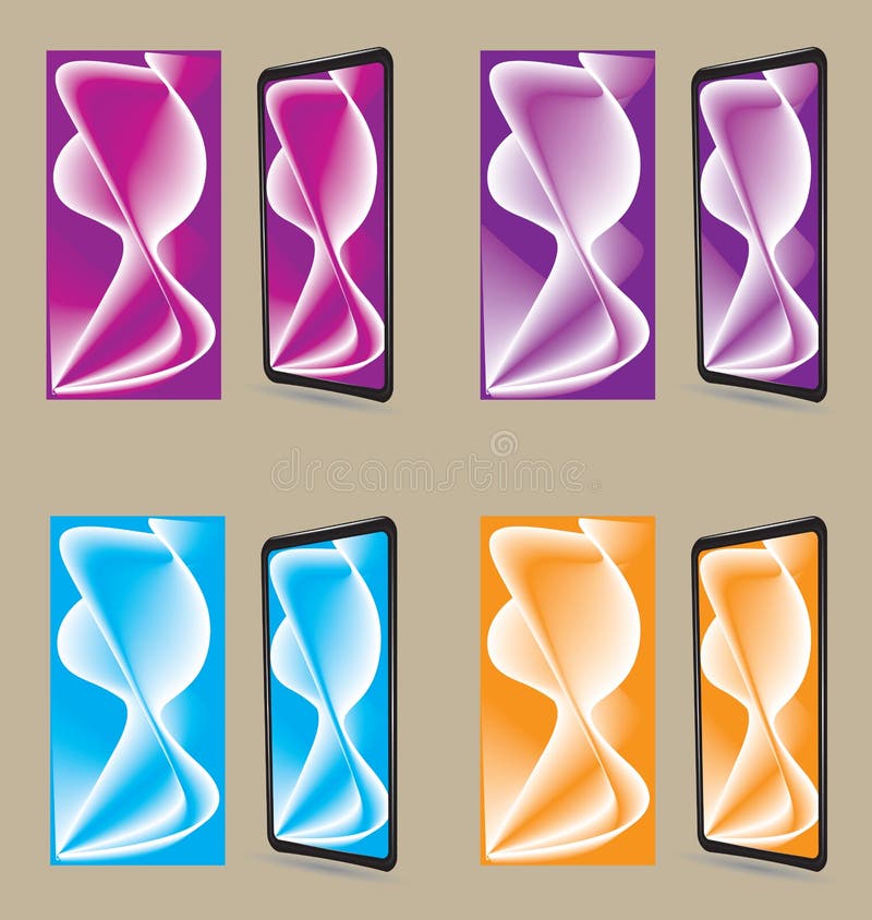 Set of Vector Gradient Background Texture. Template for Wallpaper ...