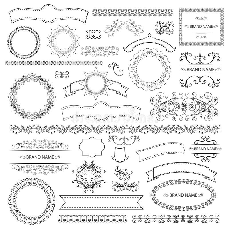 Set of Vector Graphic Elements for Design Stock Vector - Illustration ...
