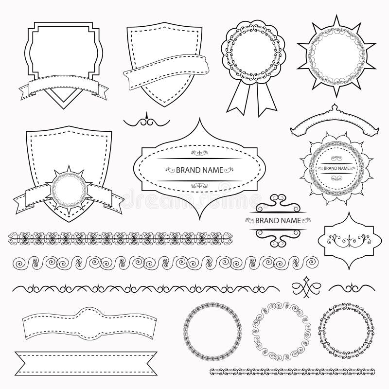 Set of Vector Graphic Elements for Design Stock Vector - Illustration ...