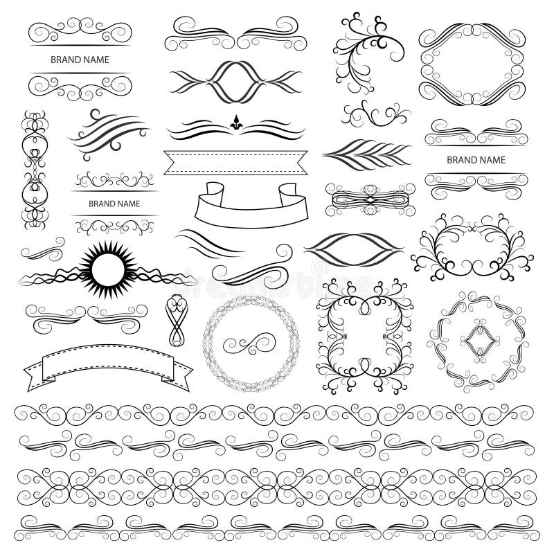 Set of Vector Graphic Elements for Design Stock Vector - Illustration ...
