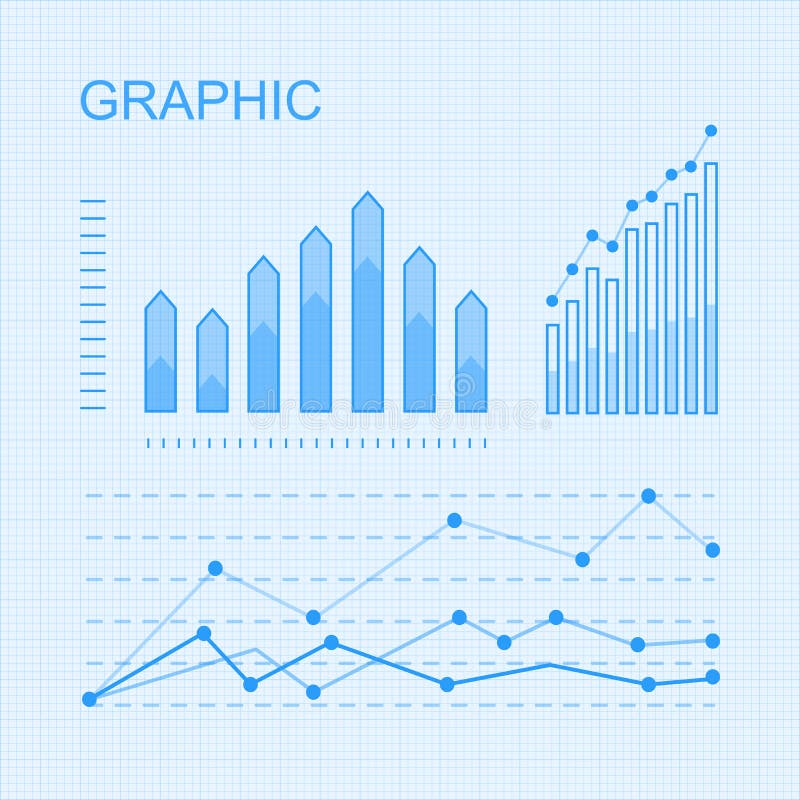 Set of Vector Graphs and Diagrams for Infographics Stock Vector ...