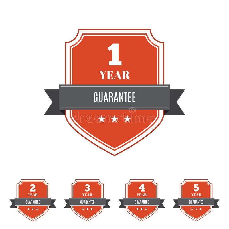 Set of Vector Guarantee Labels Stock Vector - Illustration of graphic ...