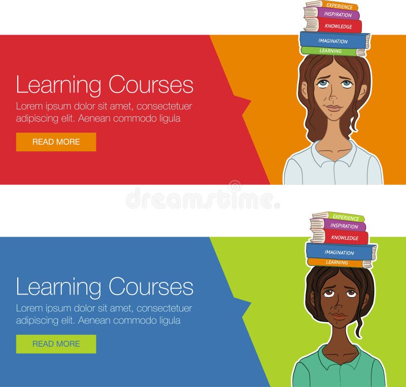 Set of Vector Horizontal Banner Stock Vector - Illustration of banner ...