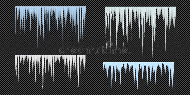 Icicle Border Transparent Stock Illustrations – 253 Icicle Border ...