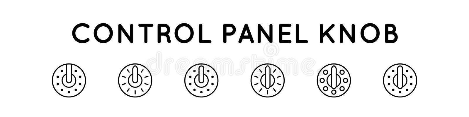 Control Panel Mode Icon. Volume, Bass, Power, Saturation, Strength ...