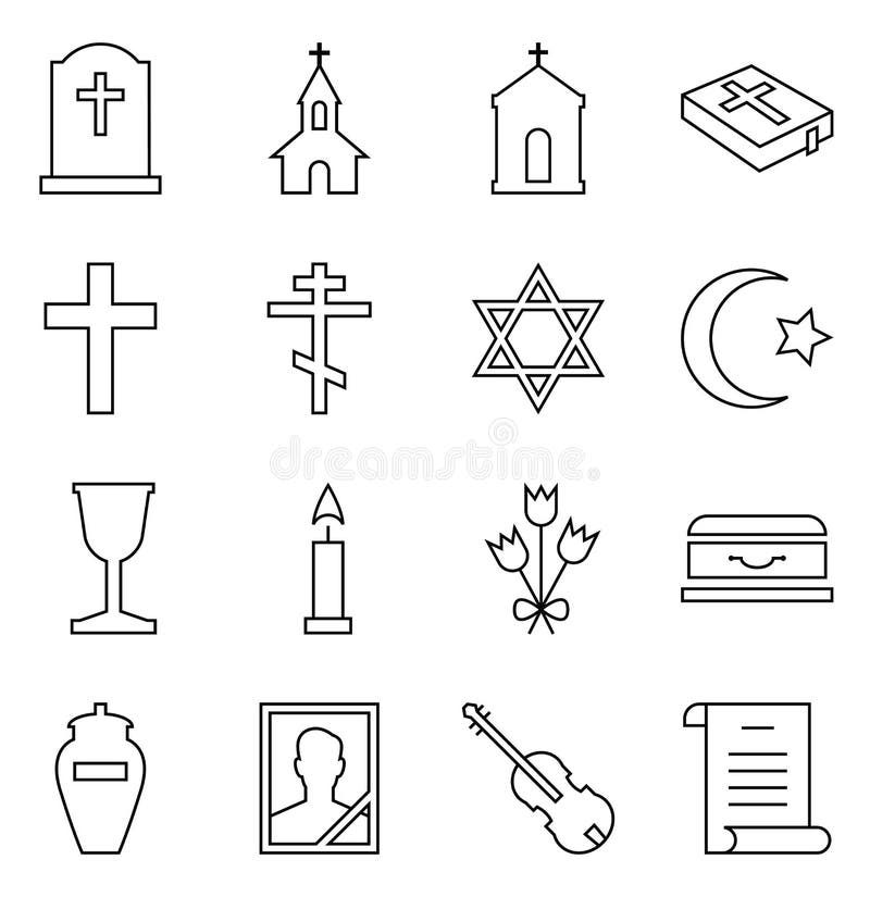 Symbols Funeral Stock Illustrations – 502 Symbols Funeral Stock ...