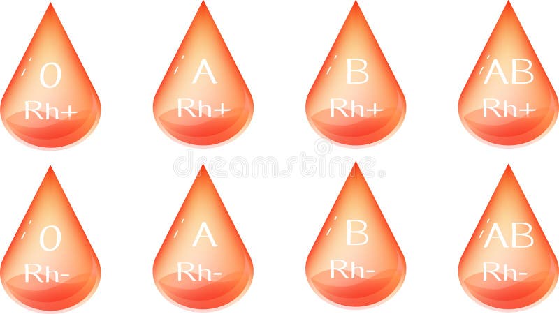 Vector Icons in Shape of Transparent or Glass Blood Drops with Blood ...