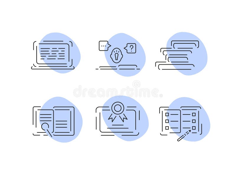 Computer Literacy with Books Stock Vector - Illustration of mobile ...