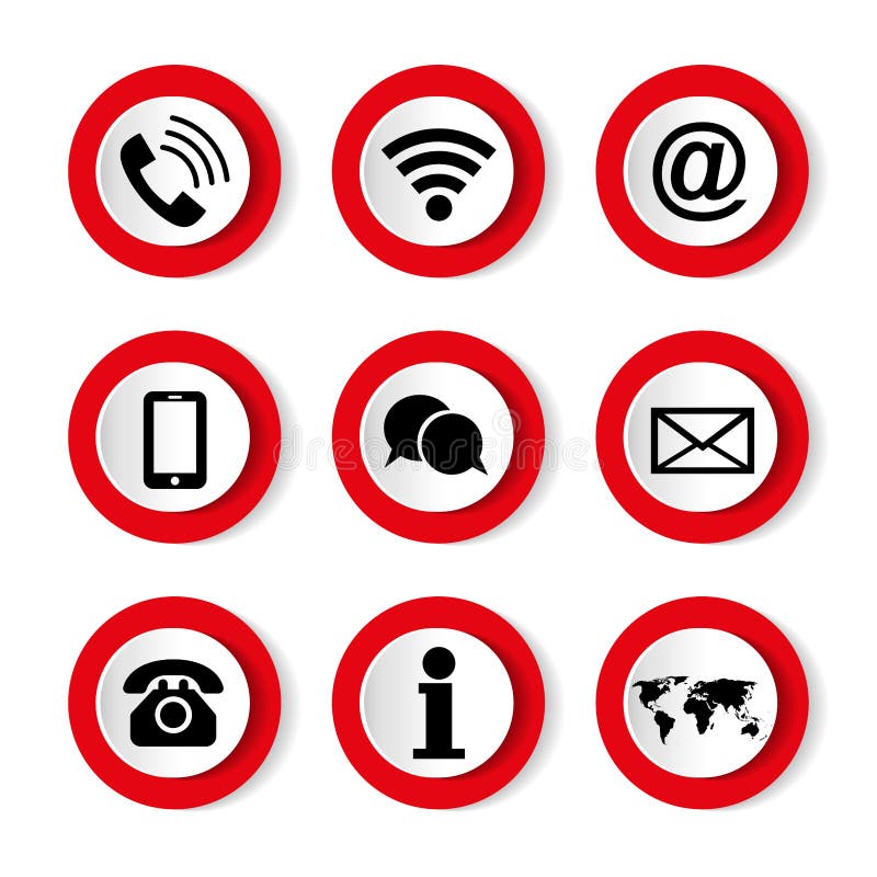 Red Contact Us Logo Stock Illustrations – 162 Red Contact Us Logo Stock ...