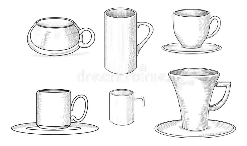 Coffee Mug Pencil Drawing
