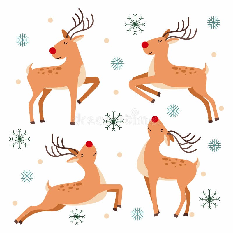 Rudolph Running Stock Illustrations – 75 Rudolph Running Stock ...