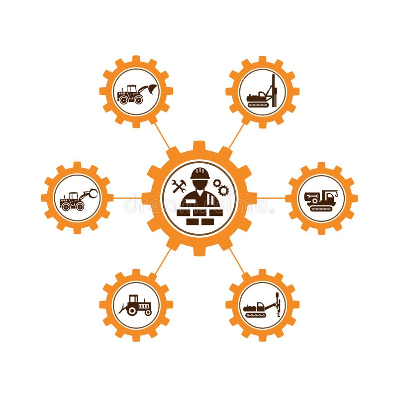 A Set of Vector Illustrations of Icons of Working Personnel, Special ...