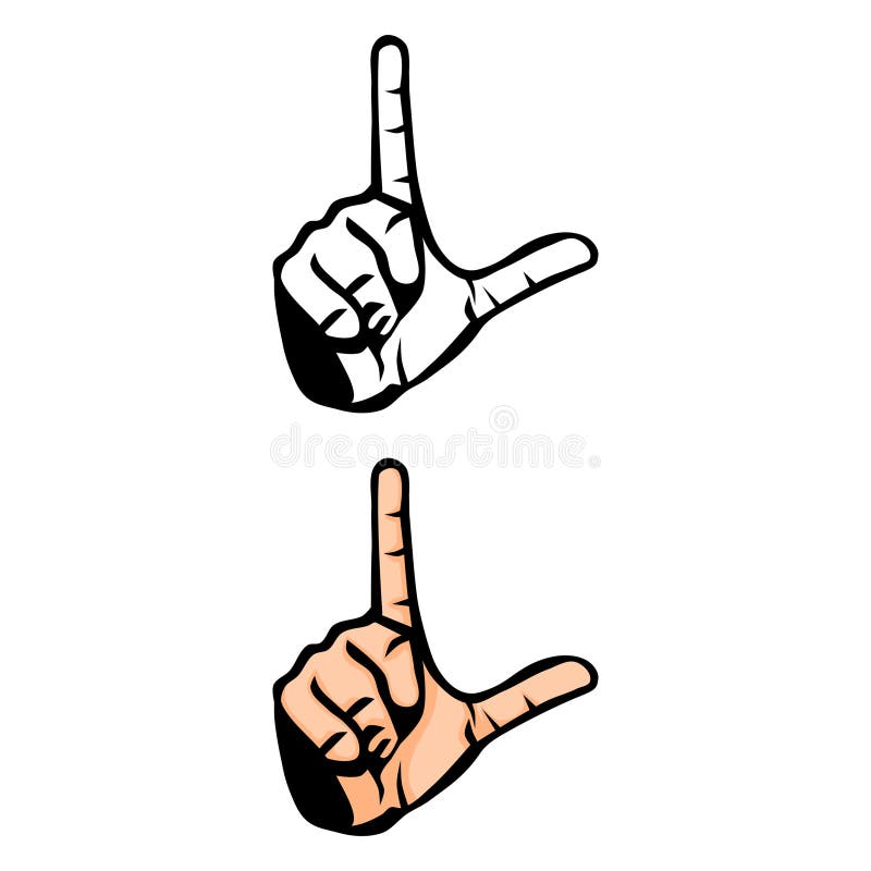 L Finger Stock Illustrations – 167 L Finger Stock Illustrations ...