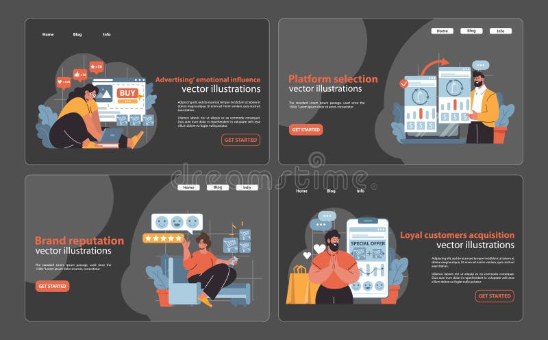 A Set of Vector Illustrations Showcasing Diverse Aspects of Native ...