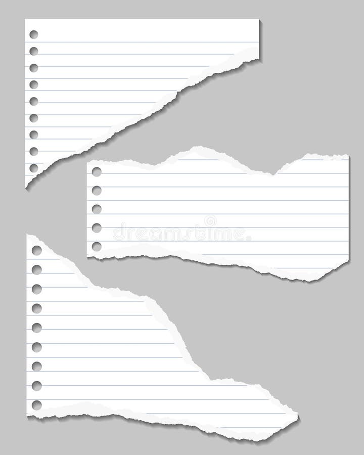 Torn Lined Notebook Paper