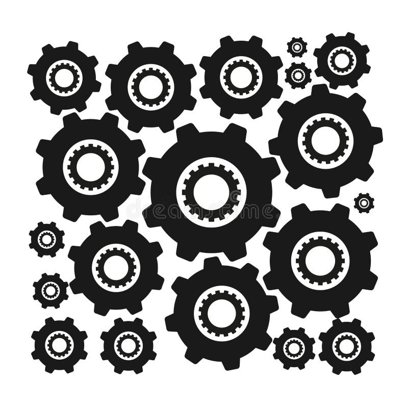 Vector Image Machine Gears and Transmission Parts Stock Vector ...