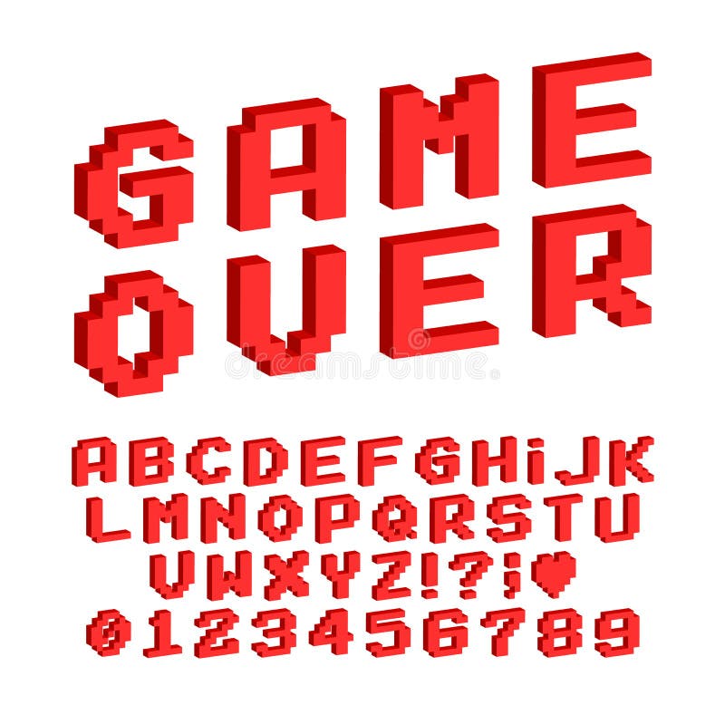 Logo Alphabet Video Game Pixel Stock Illustrations – 359 Logo Alphabet ...