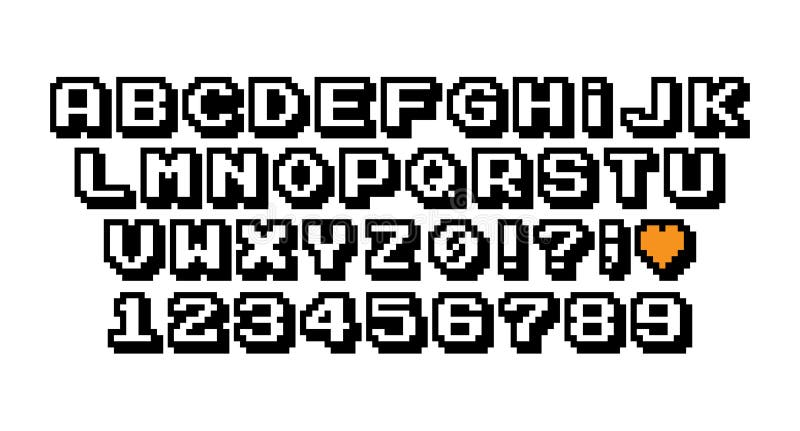 16 Bit Font Pixel Stock Illustrations – 249 16 Bit Font Pixel Stock ...