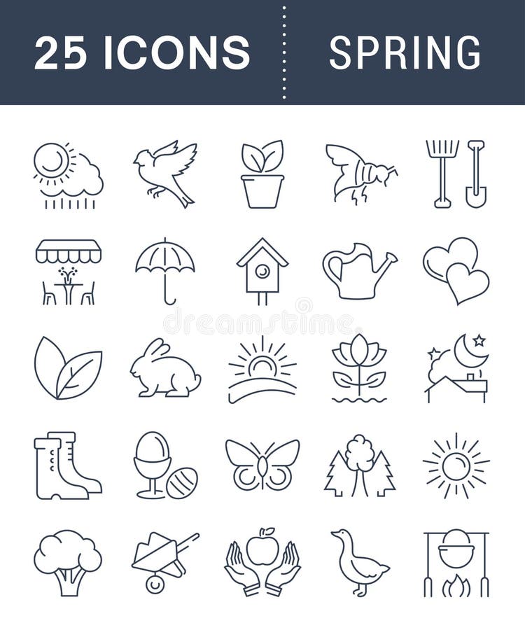 Springtime Vector Infographic Stock Illustrations – 83 Springtime ...