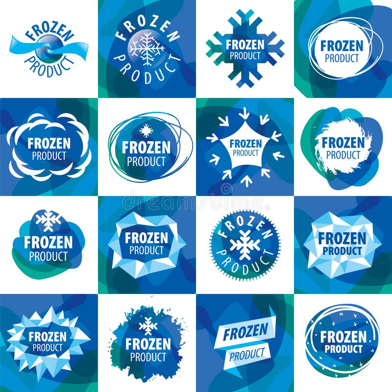 Logo frozen seafood stock vector. Illustration of graphics - 29974195