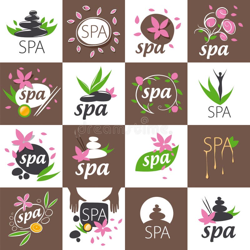 Set of Vector Logos for Spa Salon Stock Vector - Illustration of ...