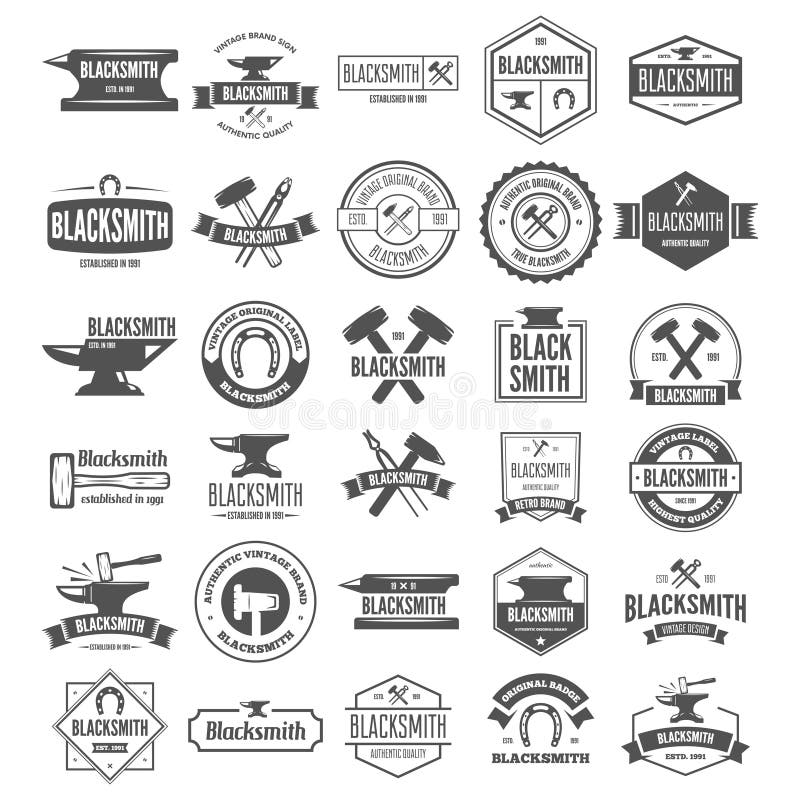 Set of Vector Logotypes Elements, Labels, Badges and Silhouettes for ...