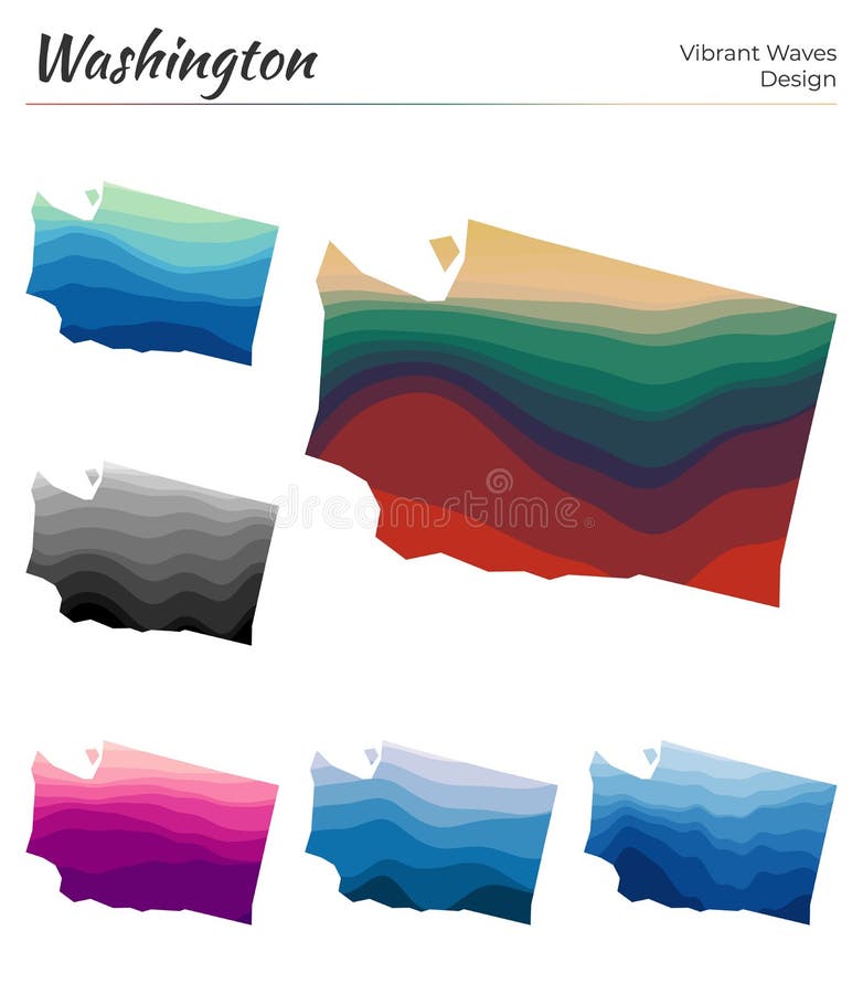 Washington State Maps Stock Illustrations – 1,741 Washington State Maps ...