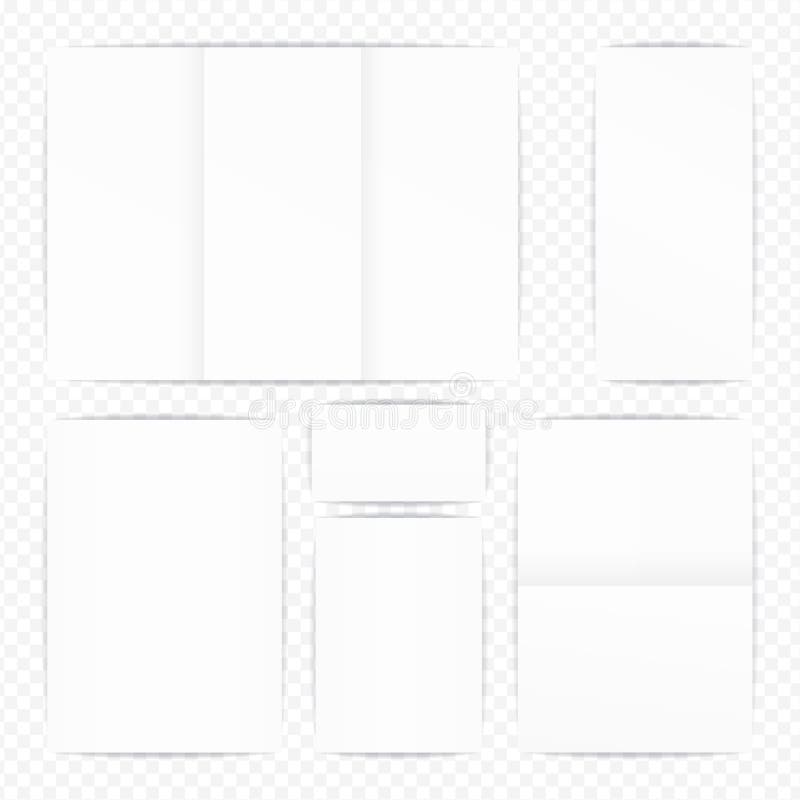 Set of Vector Mock Up Paper Set. Realistic Style Branding Sample ...