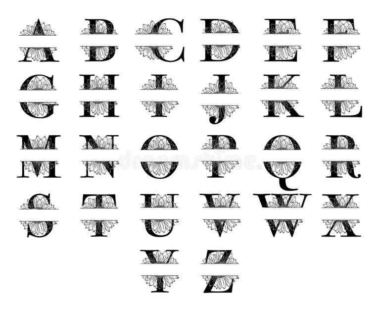 Split Alphabet Stock Illustrations – 6,276 Split Alphabet Stock ...