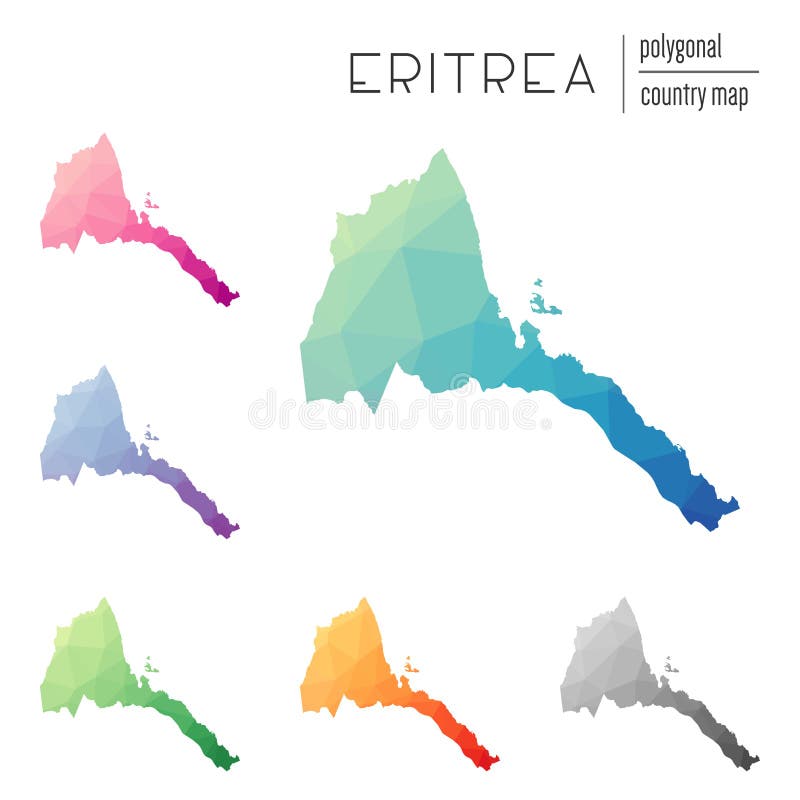 Eritrea Polygonal Vector Map. Stock Vector - Illustration of africa ... Eritrea Polygonal Vector Map. Stock Vector - Illustration of africa ...