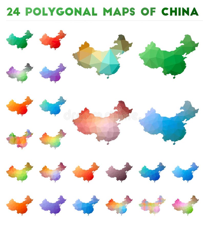 Set Vector Polygonal China Maps Stock Illustrations – 10 Set Vector ... Set Vector Polygonal China Maps Stock Illustrations – 10 Set Vector ...