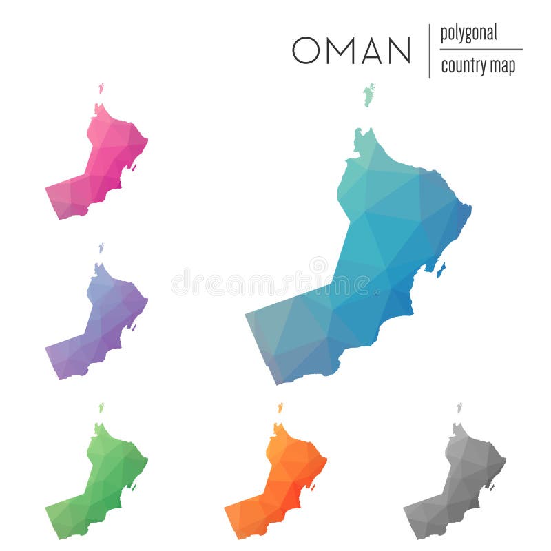 Oman Map Infographics Vector Template with Regions and Pointer Marks ...