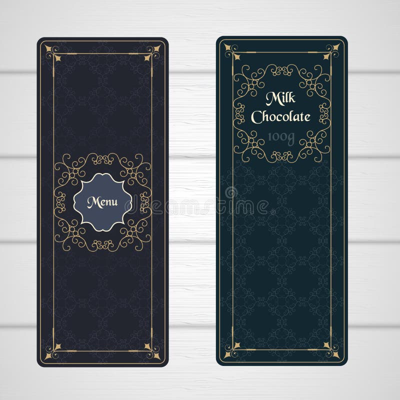 Set of Vector Restaurant Menu Western Vintage Style Stock Vector ...